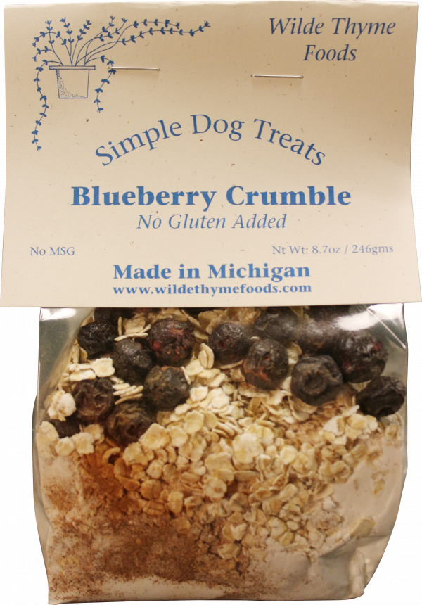 Blueberry Crumble Dog Treat – Wilde Thyme Foods